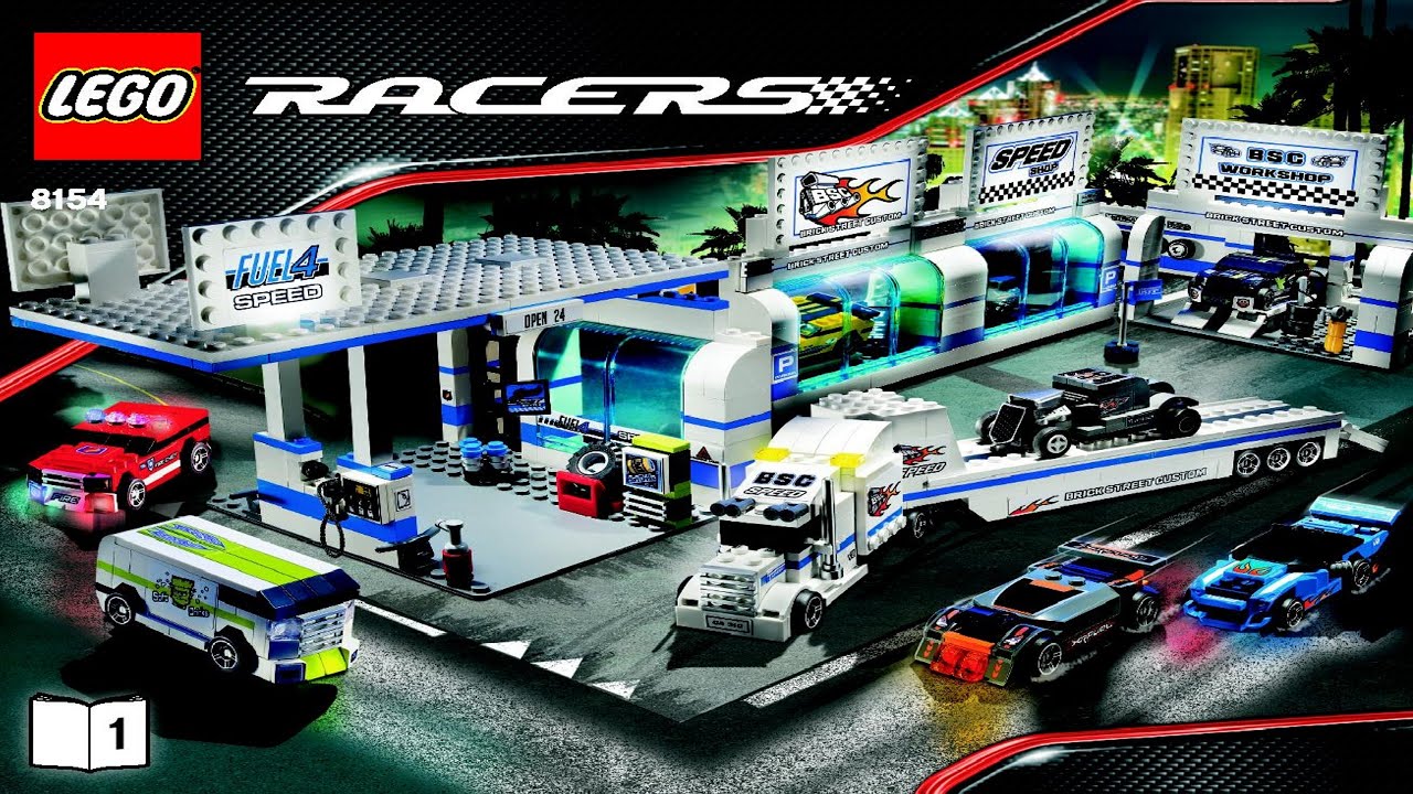 LEGO instructions - Racers - 8154 - Brick Street Customs (Book 1) - YouTube