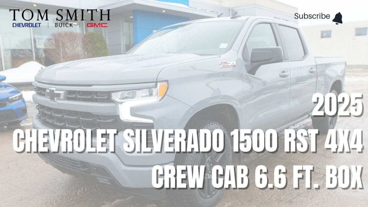 2025 CHEVROLET SILVERADO 1500 RST 4X4 CREW CAB 6.6 FT. BOX - YouTube
