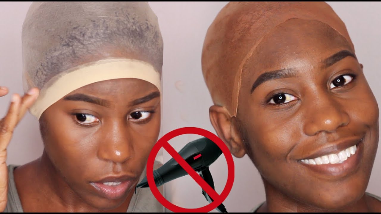 Easiest Balding Cap Method | No Blow Dryer Needed! - YouTube
