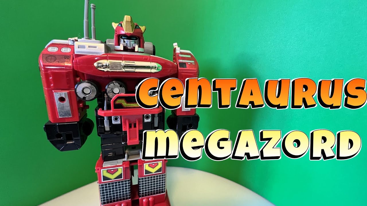 Retro Toy Review CENTAURUS Megazord Power Rangers Lost Galaxy - YouTube