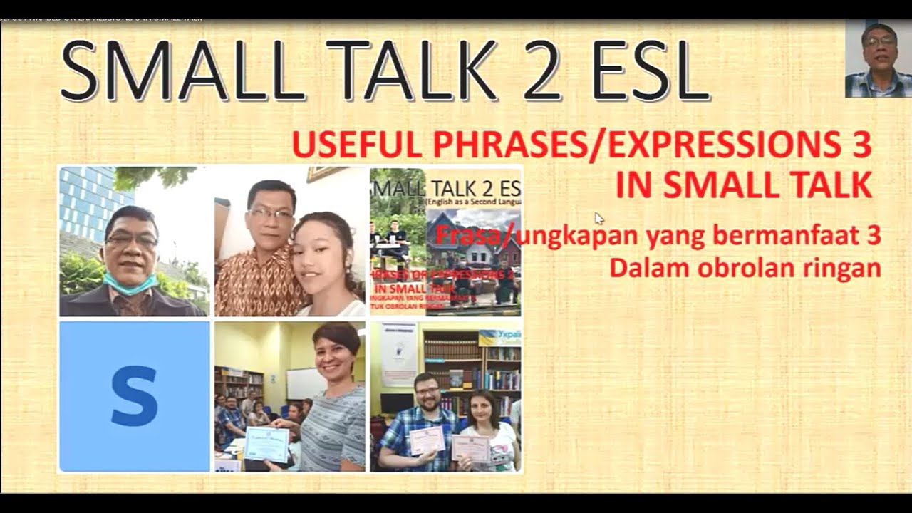 USEFUL ENGLISH PHRASE AND ENGLISH EXPRESSIONS 3 IN SMALL TALK - YouTube