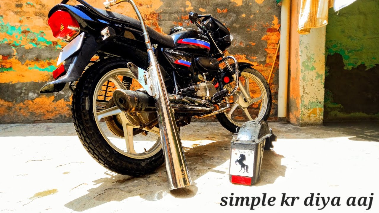 आज हमने splendor को simple कर दिया। modified से simple बना दिया। # ...