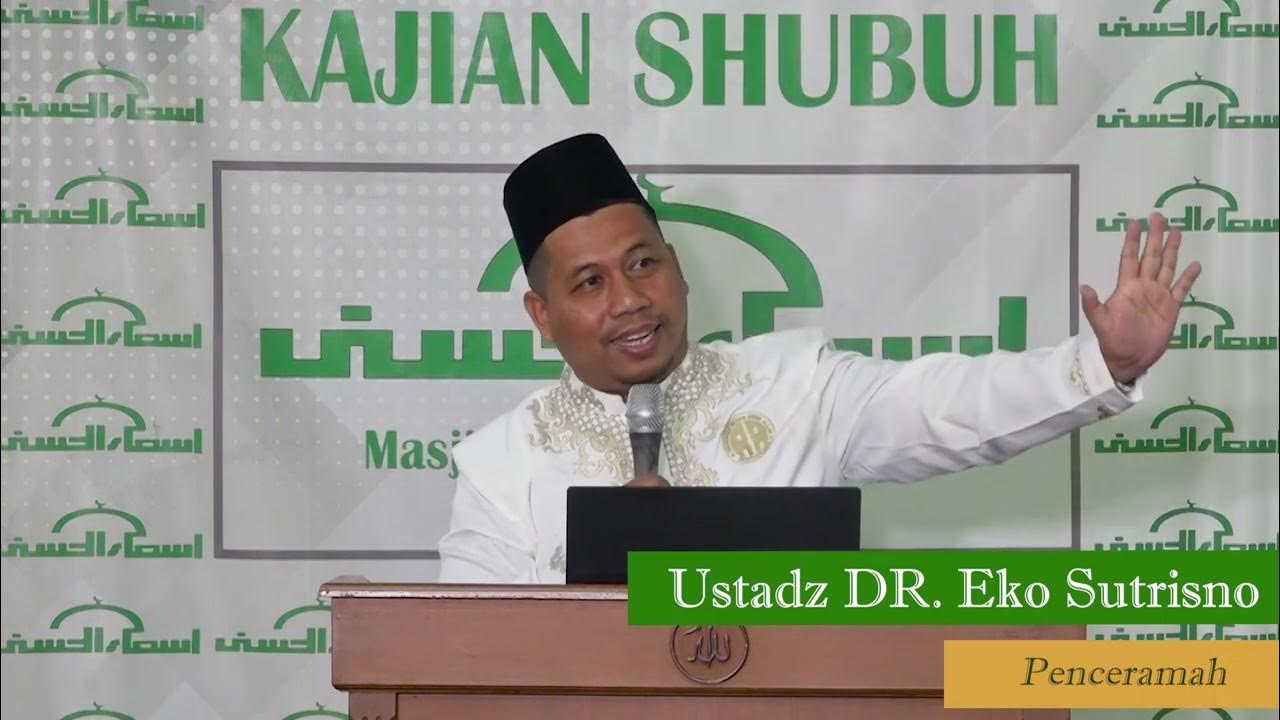 Solusi Masalah Kehidupan berdasarkan Al-Qurán bersama Ustadz Dr. Eko Sutrisno part 2 - YouTube