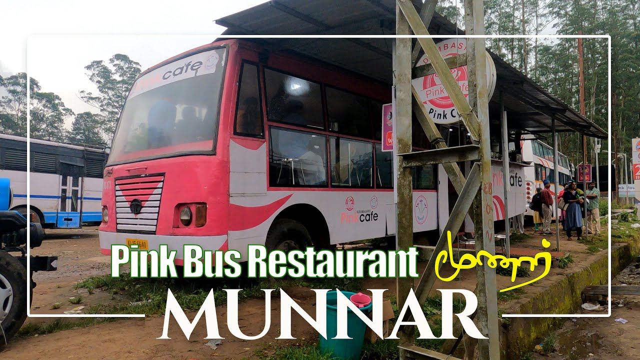 Pink Bus Restaurant at KSRTC Bus Depot Munnar - YouTube