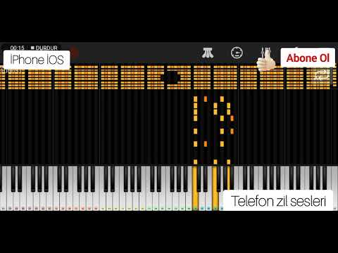 İPhone İOS, Nokia ve Motorola hemen dinleyin! Piano. Telefon zil sesleri