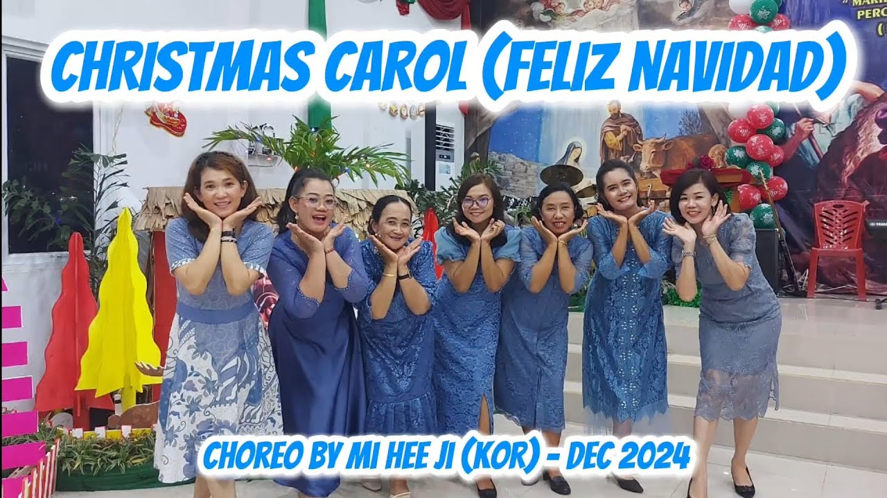 Christmas Carol (Feliz Navidad) Line Dance (2nd upload) // Choreo by Mi ...
