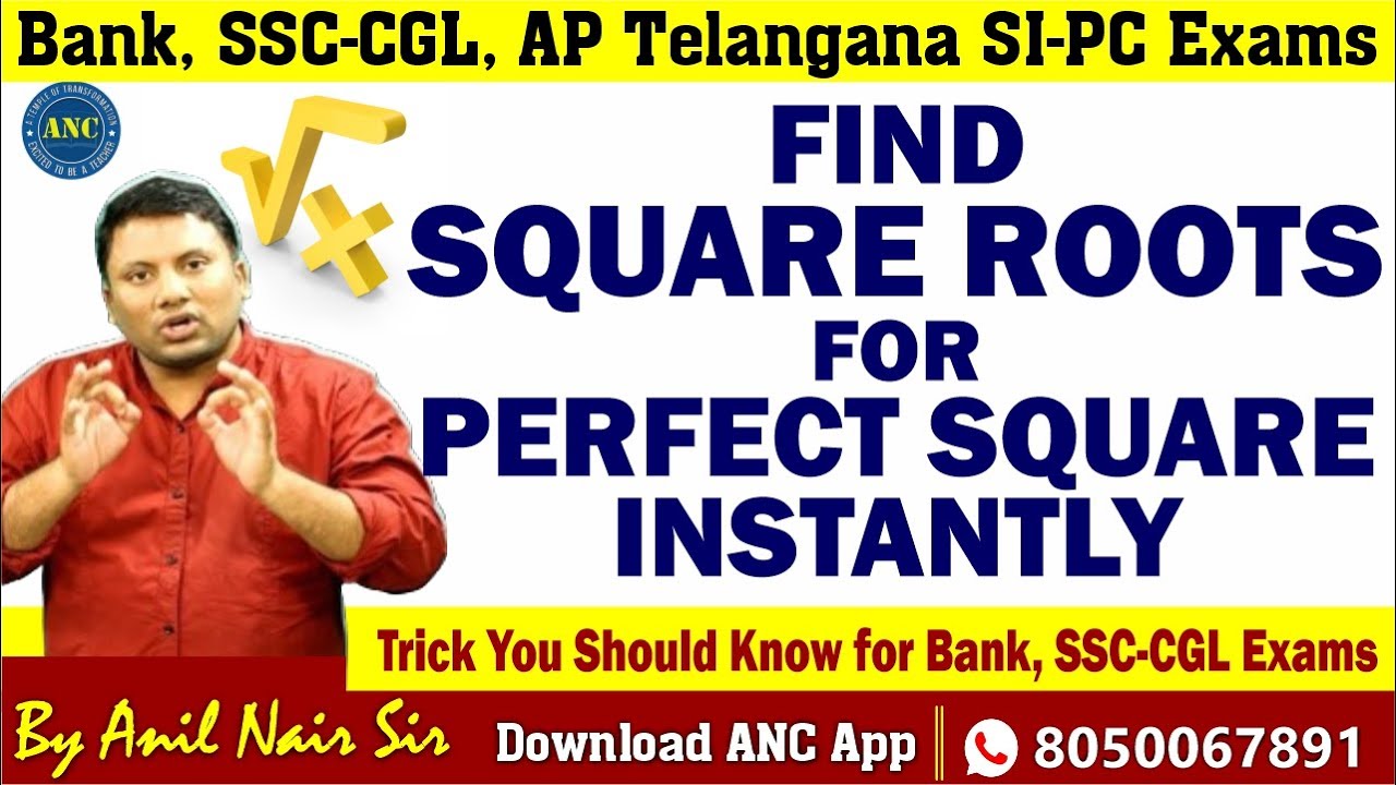 🧠 Find Square Roots for Perfect Square Instantly || Trick You Should ...