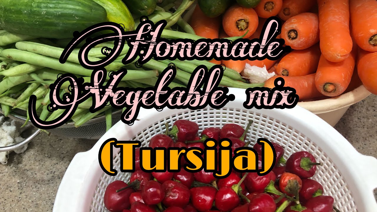 HOMEMADE PICKLED VEGETABLES MIX(TURSIJA) - YouTube