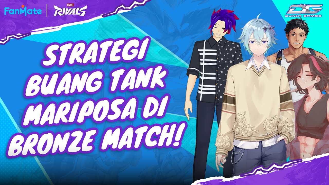 TANK DI BUANG?! STRATEGI GILA MARIPOSA DI BRONZE MATCH! 🔥| MARVEL ...