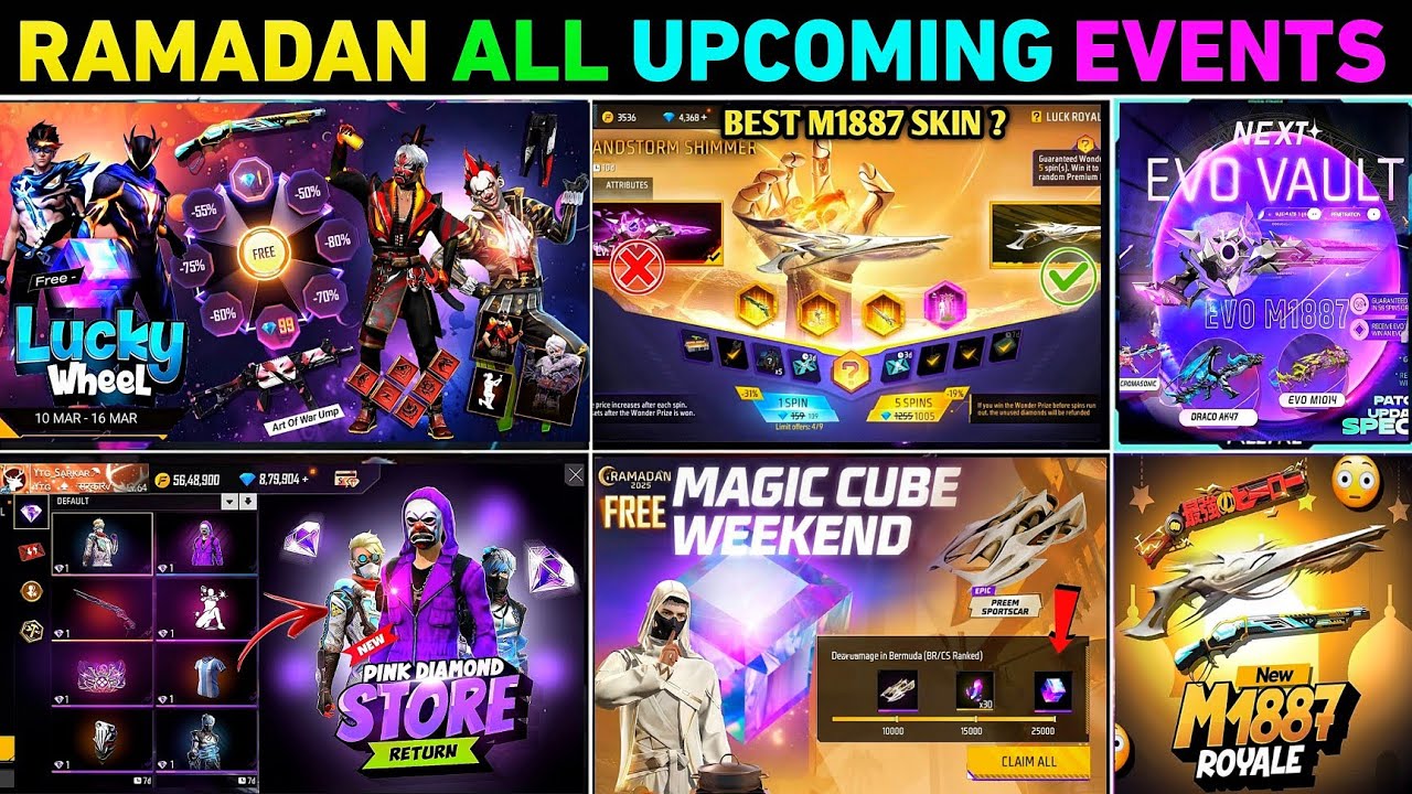 ALL UPCOMING EVENTS 🔥 MARCH 2025 | FREE REWARDS 🤯 NEW EVENT UPDATE FREE ...
