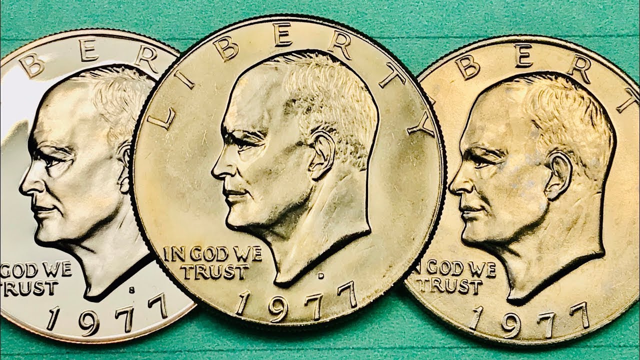 1977 Eisenhower Dollar Coin Values - YouTube