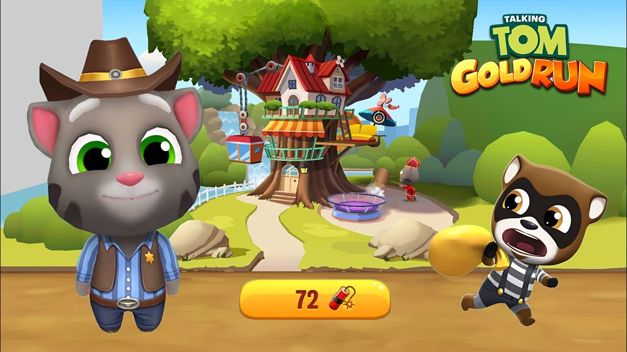 Talking Tom Gold Iron Cowboy Tom Character Full Screen Game Play 39 ...