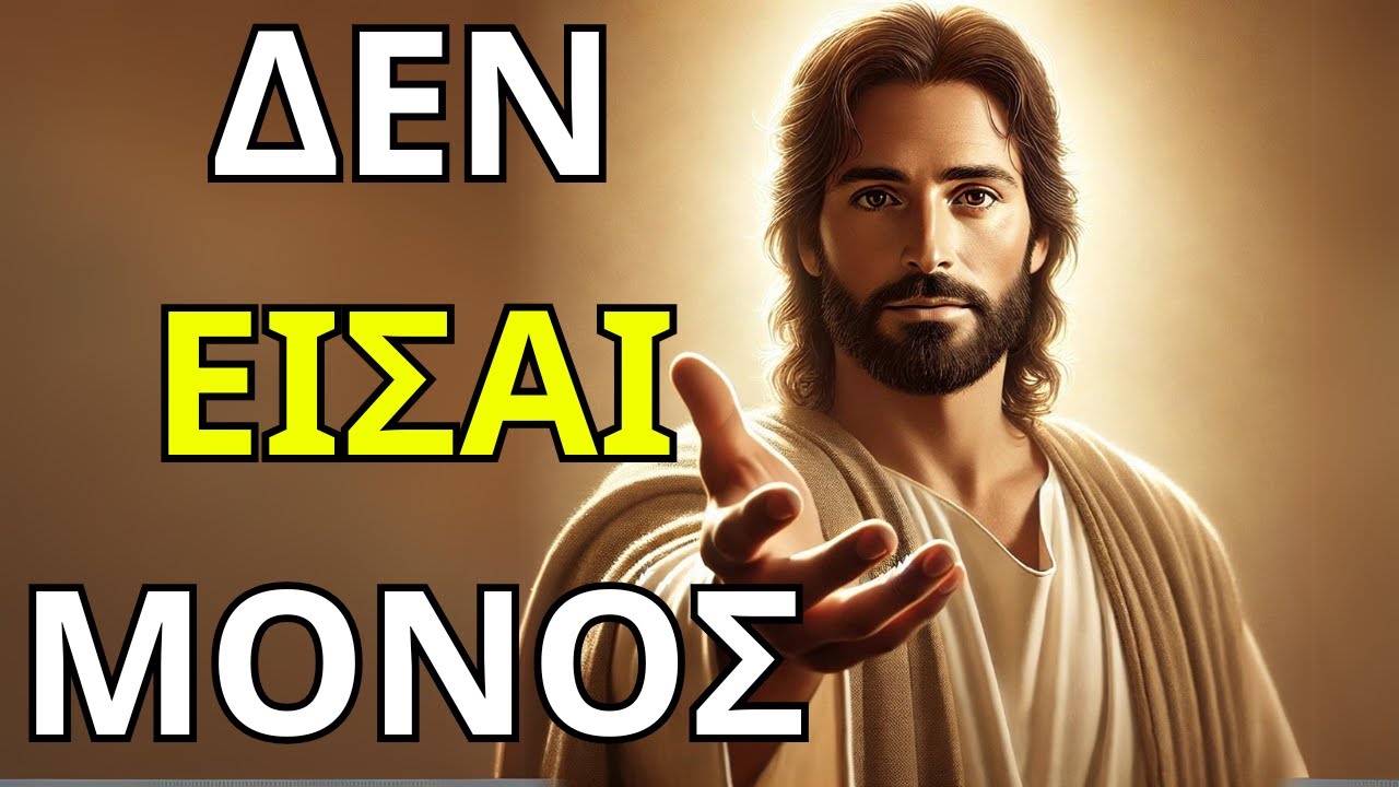 ΔΕΝ ΕΙΣΑΙ ΜΟΝΟΣ | Το Μήνυμα του Θεού Τώρα - YouTube