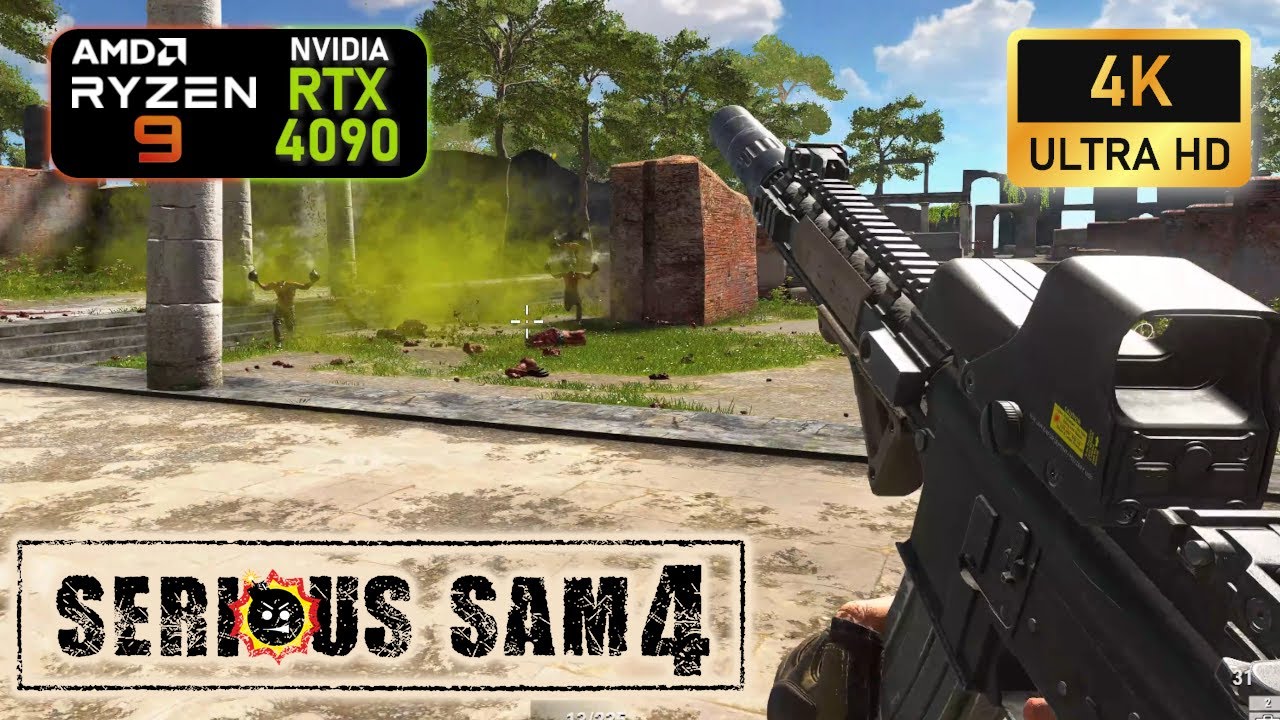 Serious Sam 4 | 4K | Ultra settings | RTX 4090 | R9 7950x - YouTube