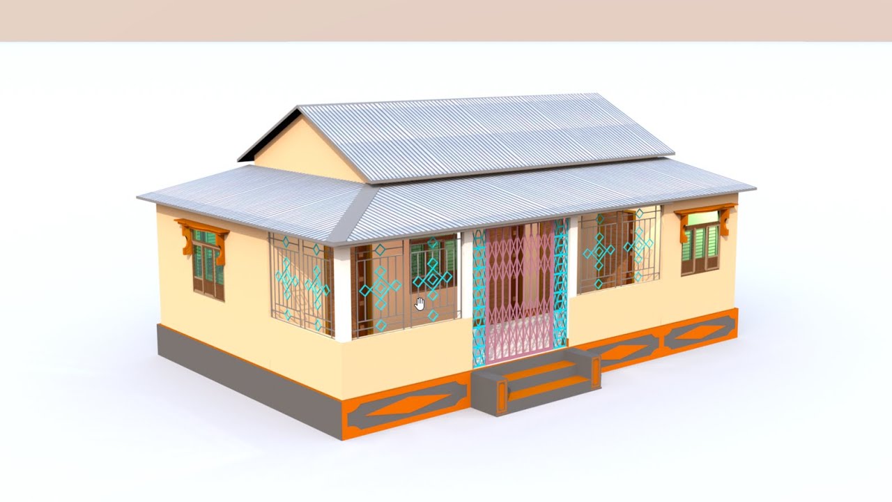 simple tin shed village home design. small tin set roofing village ...
