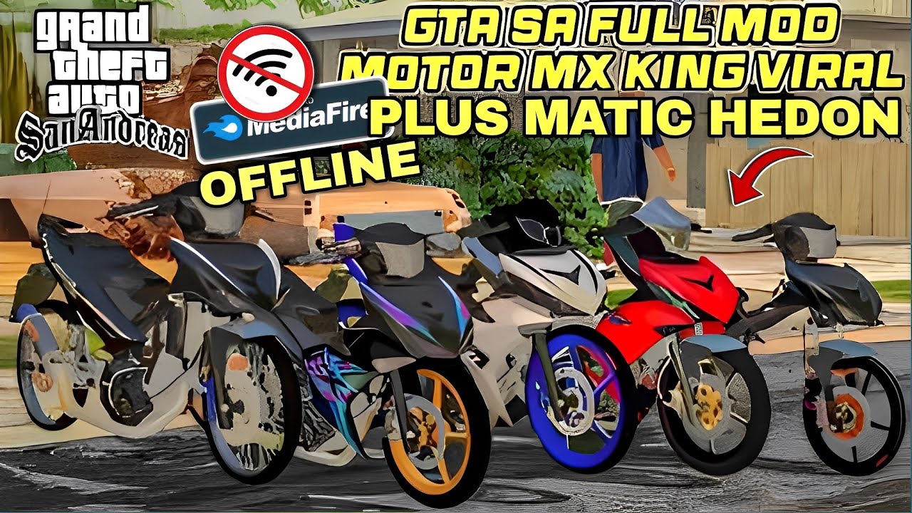 GTA SA LITE MOD MX KING DAN METIC HEDON🔥 STYLE NGABERS CUMA 300MB ONLY ...