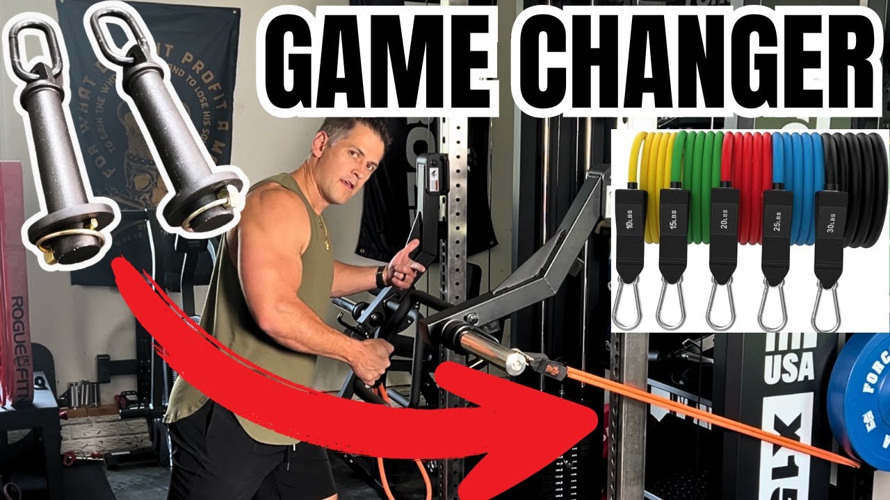 Turn Your Squat Rack into a Resistance Band Machine - YouTube