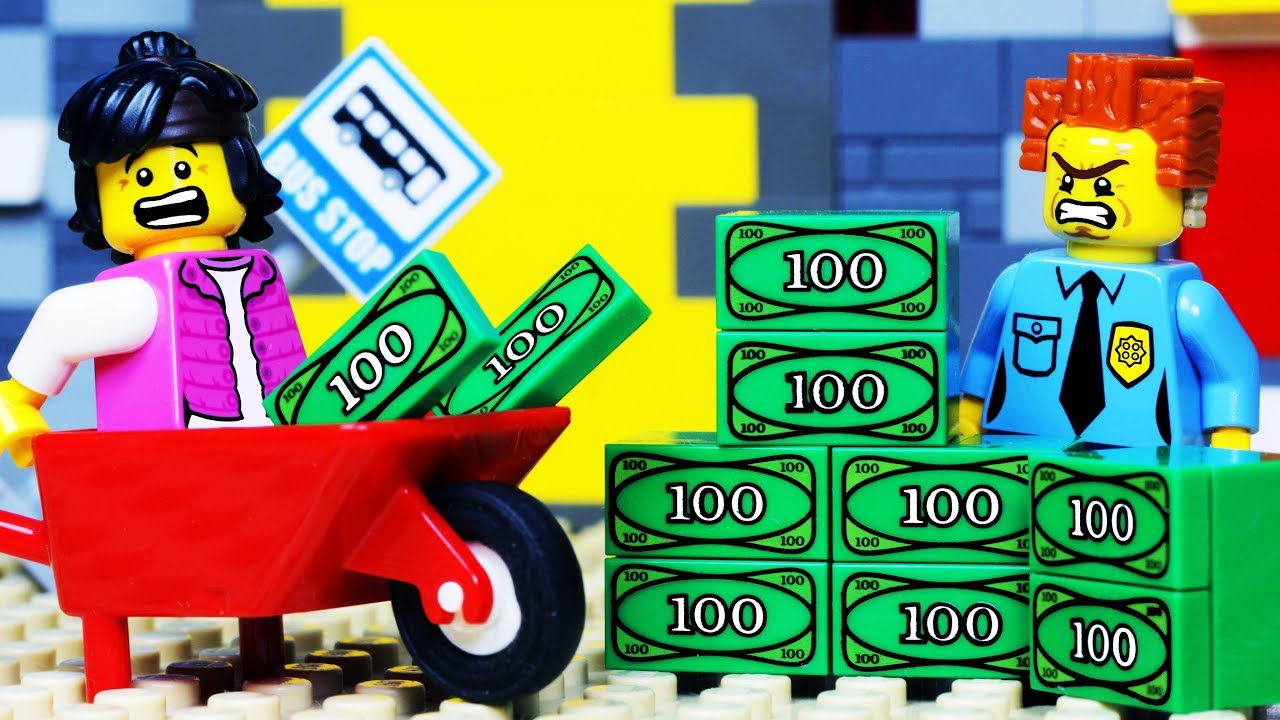 LEGO CITY BANK ROBBERY PRANK - POLICE CHASE STOP MOTION - YouTube