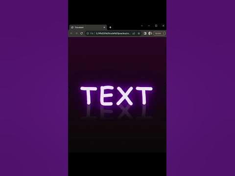 CSS Glowing Tube Light Text Changebell // ( #animation ) //#html #css # ...