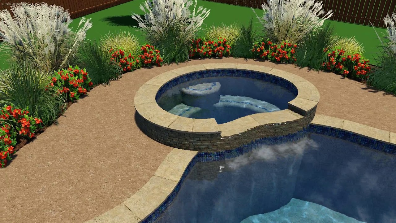 Mora Pool Design by Backyard Amenities - YouTube