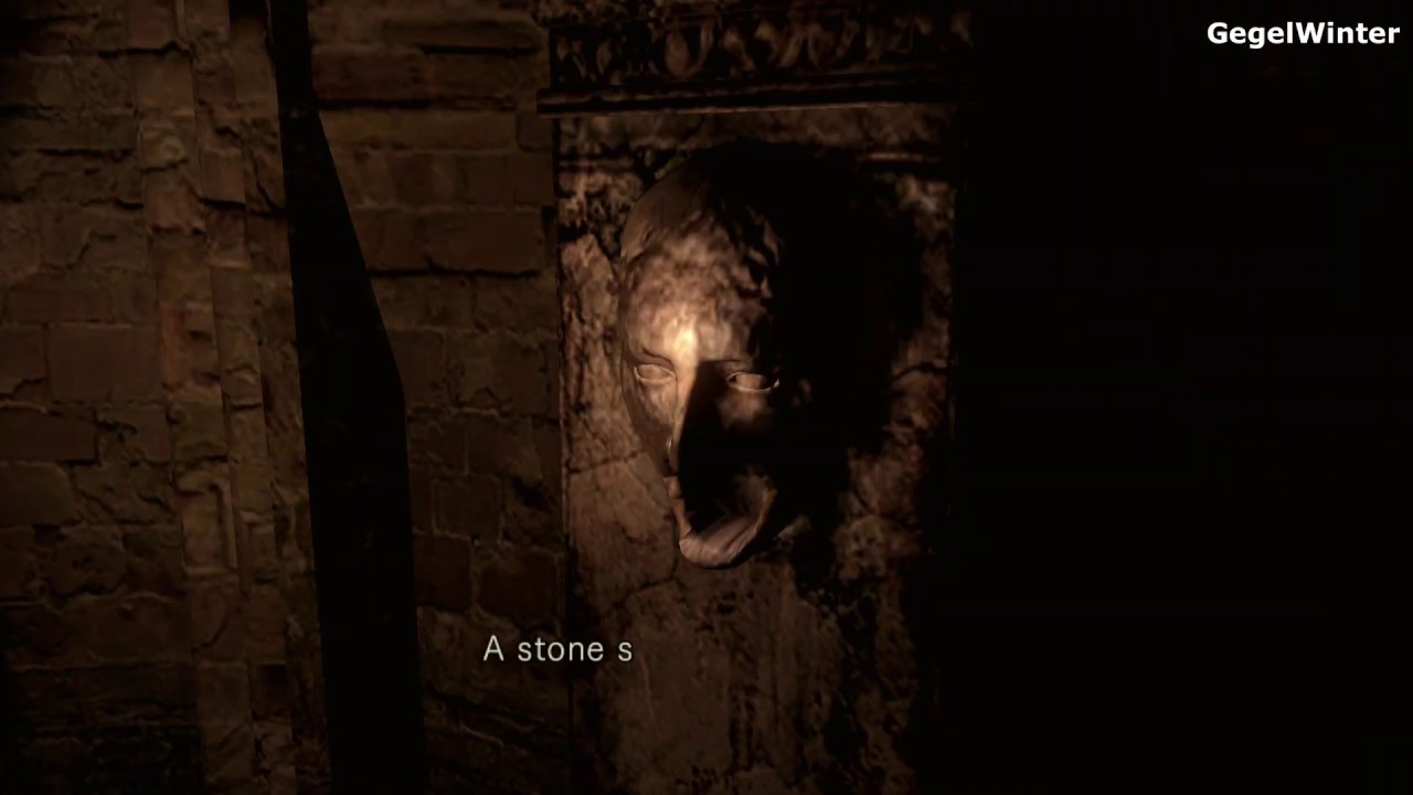 Death mask puzzle, stone and metal object - Resident Evil 1 - Part 10 ...