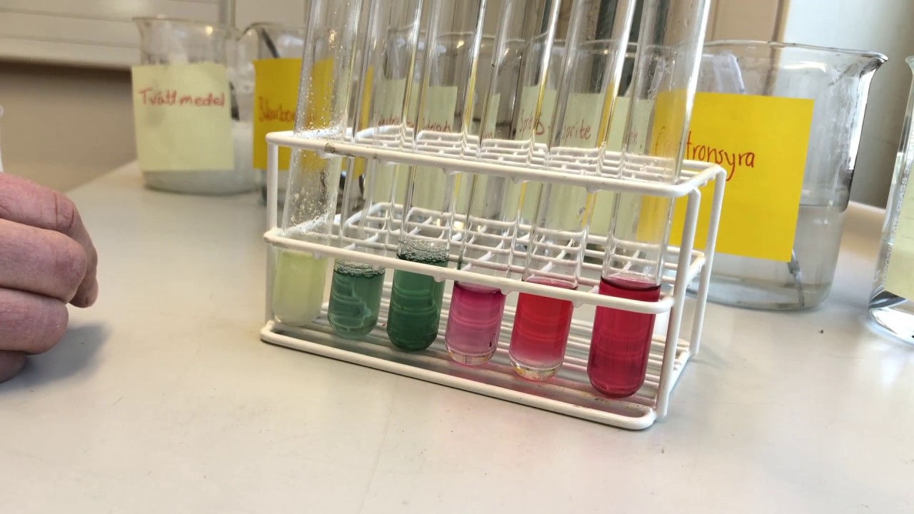 Laborationsteknik - Labb 2, Syror och baser - YouTube