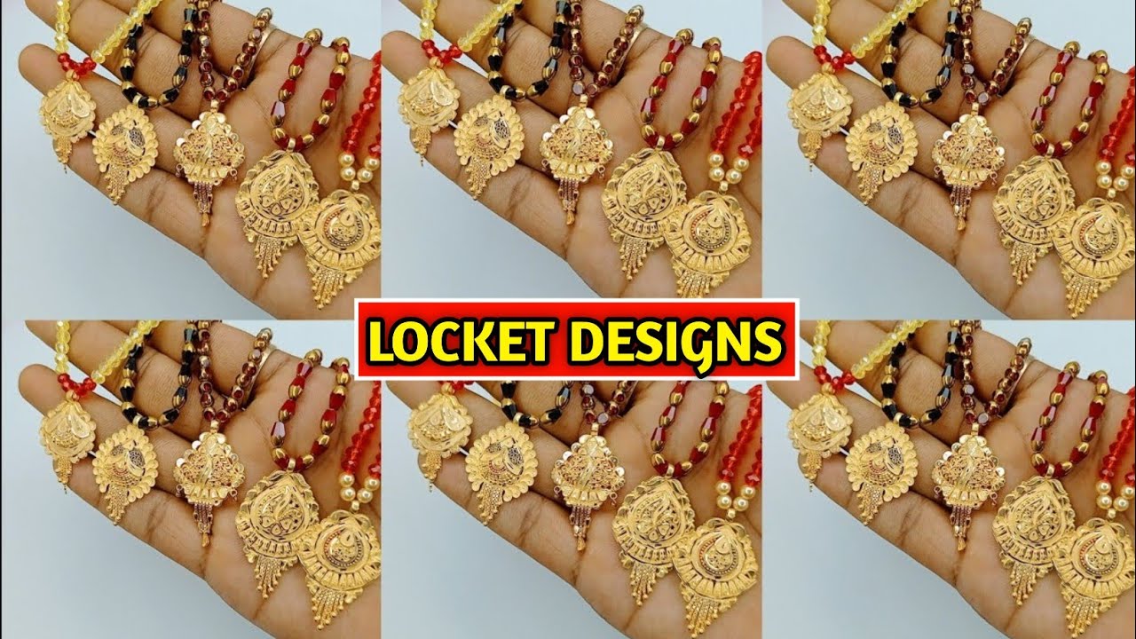 New Light Weight Gold Trendy Locket Designs With Weight & Price // बहुत ...