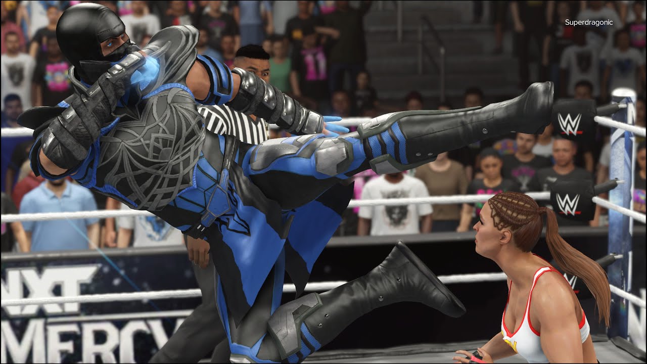 Ronda Rousey vs. Sub Zero - WWE 2K24 - Full Match - YouTube