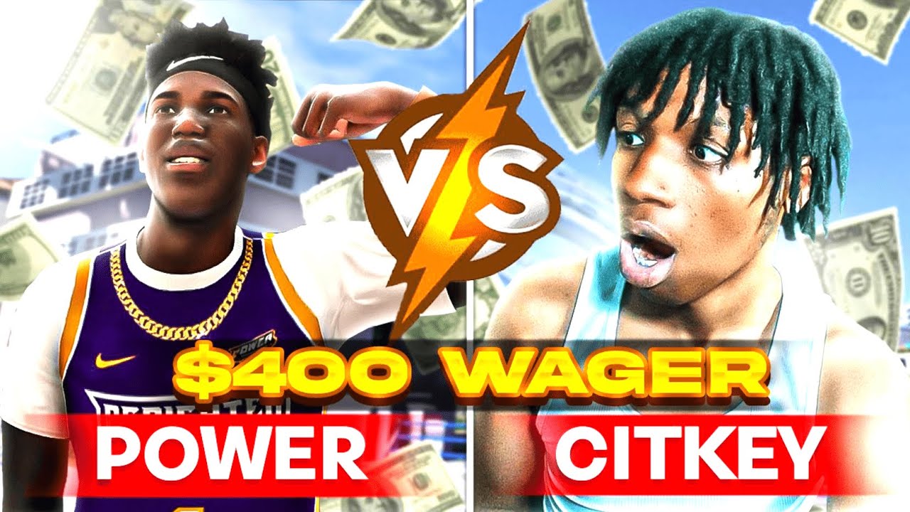 POWER DF VS CITKEYS 400$ WAGER ON NBA2K24 ( I BROKE MY CHAIR AND MY ...