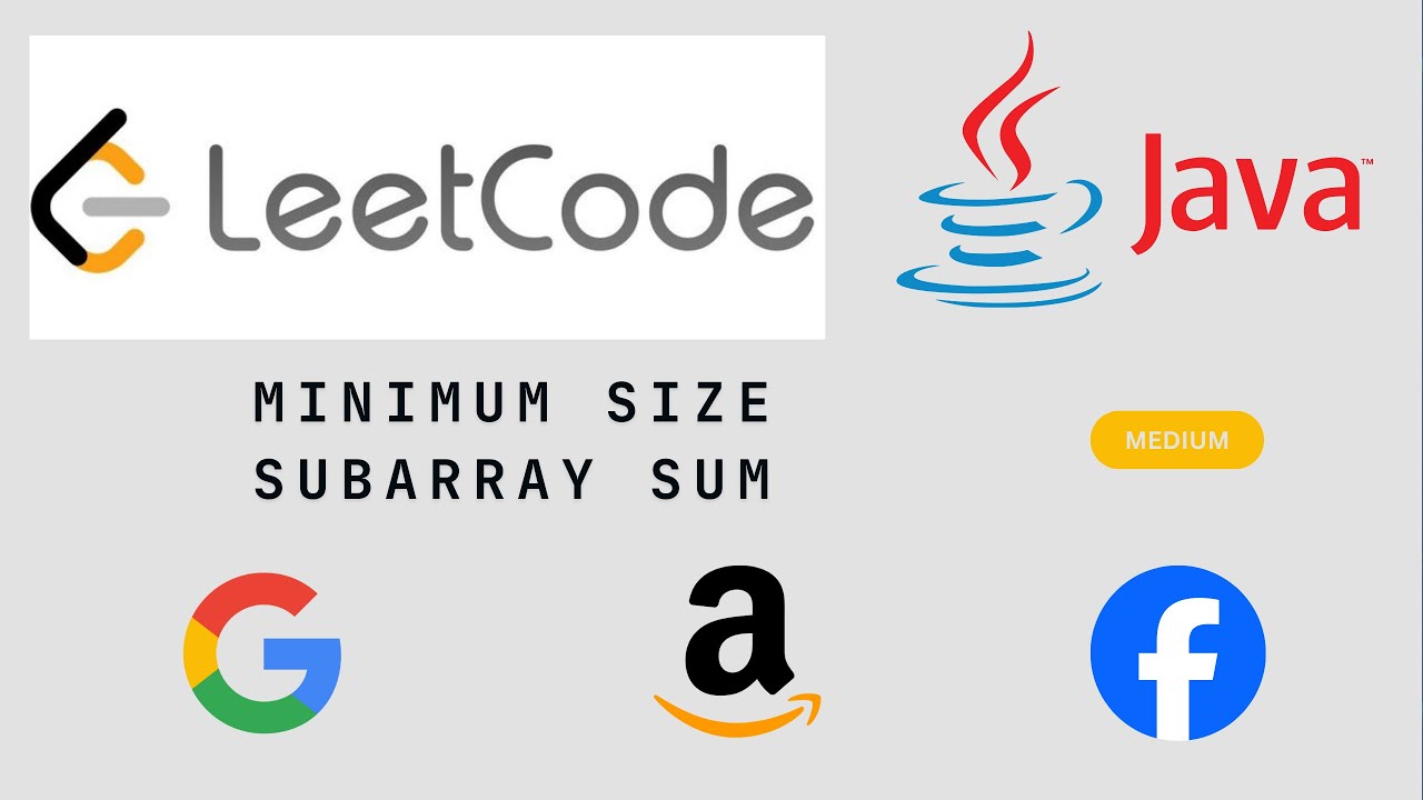 30 Minimum Size Subarray Sum Leetcode Top Interview 150 Questions 5090