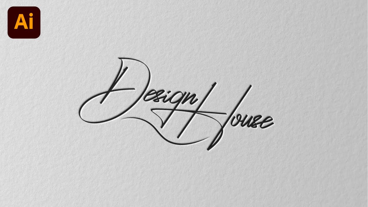 How to Create Stylish Signature Logo | Photography logo in Illustrator ...