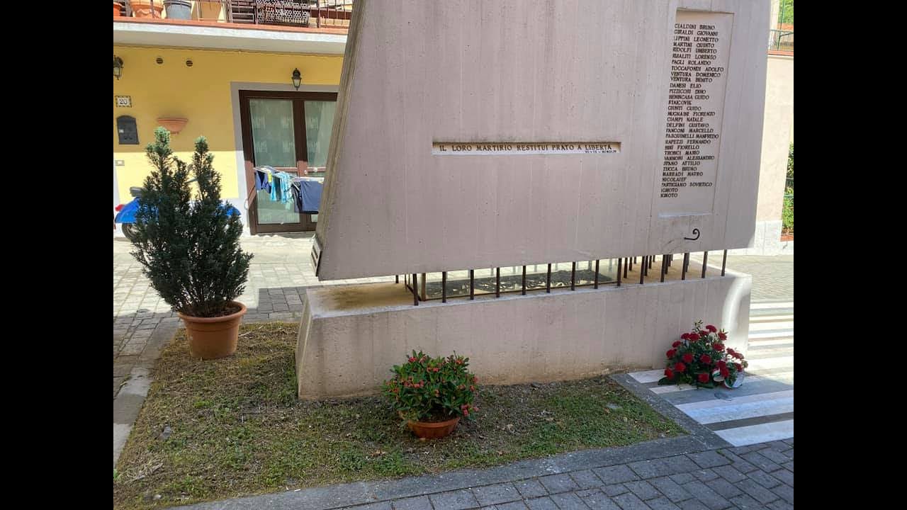 Impiccagione di 29 partigiani da parte dei nazisti a Figline di Prato ...