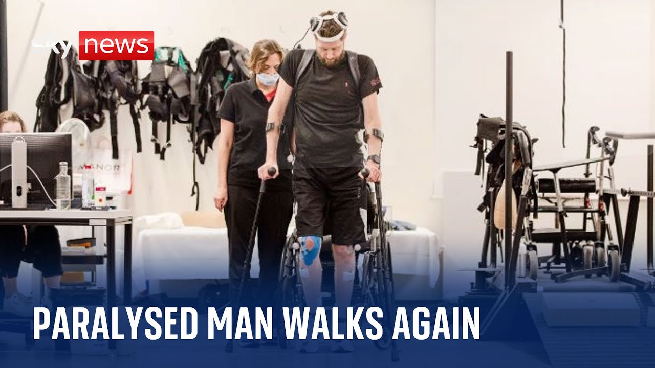 Paralysed man walks again thanks to 'digital bridge' that reconnects ...