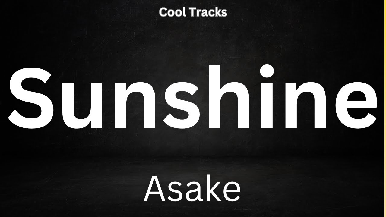 Asake - Sunshine (Audio) - YouTube