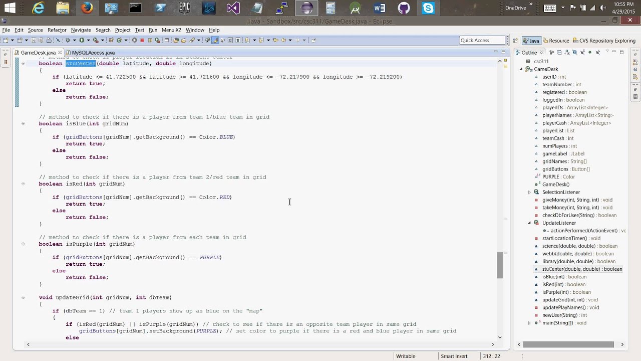 CSC311 Spring 2015 Desktop App Final Code Walkthrough - YouTube
