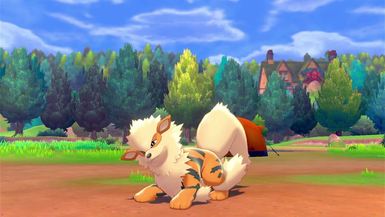 Arcanine in Pokémon Camp (Sword and Shield) - YouTube