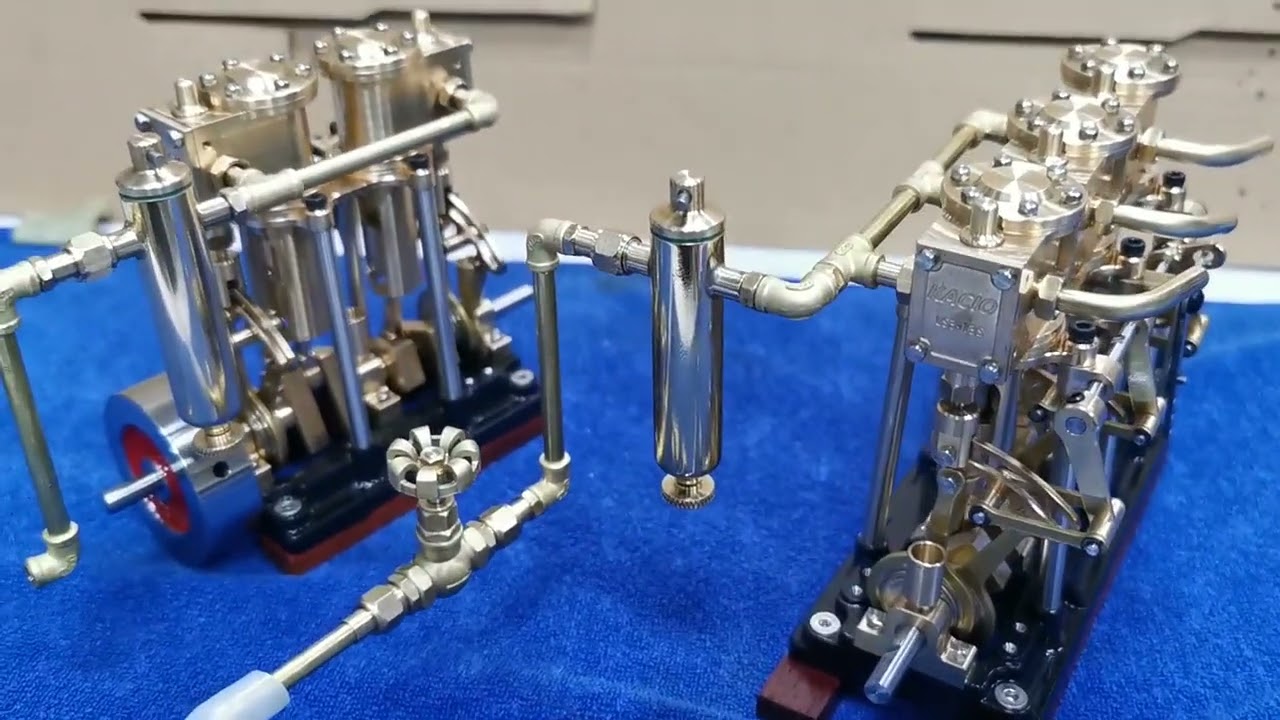 Steam Engine 3-cylinder Reciprocating Engine #enginediy #engineering # ...