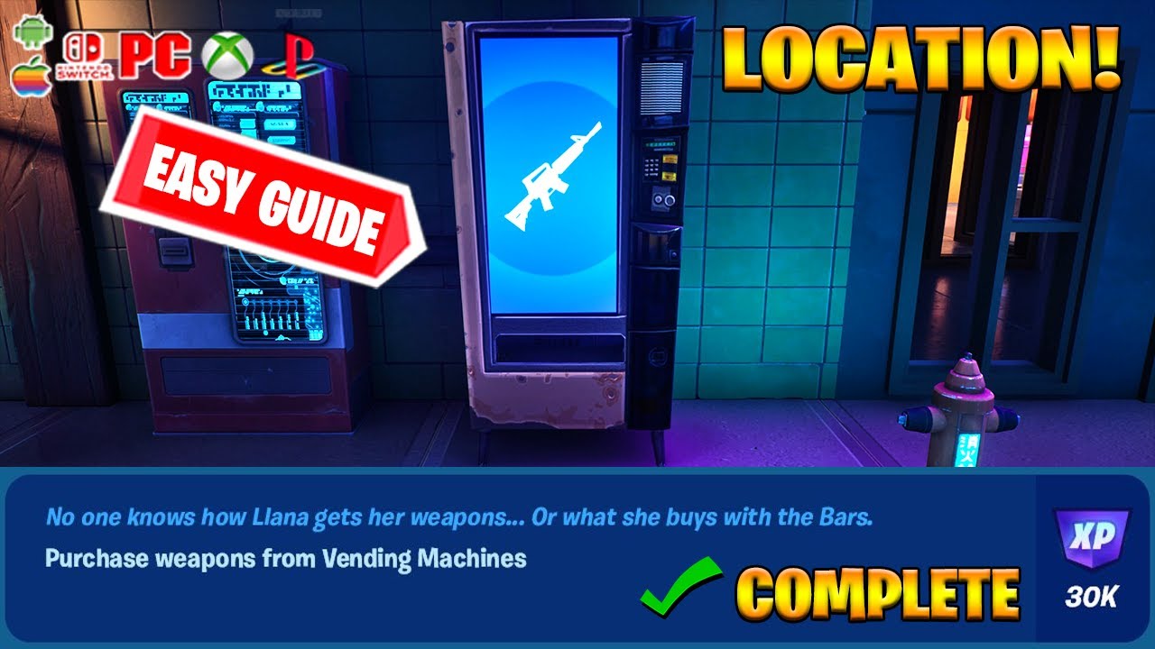 EASILY Purchase weapons from vending machines Fortnite! - Vending ...