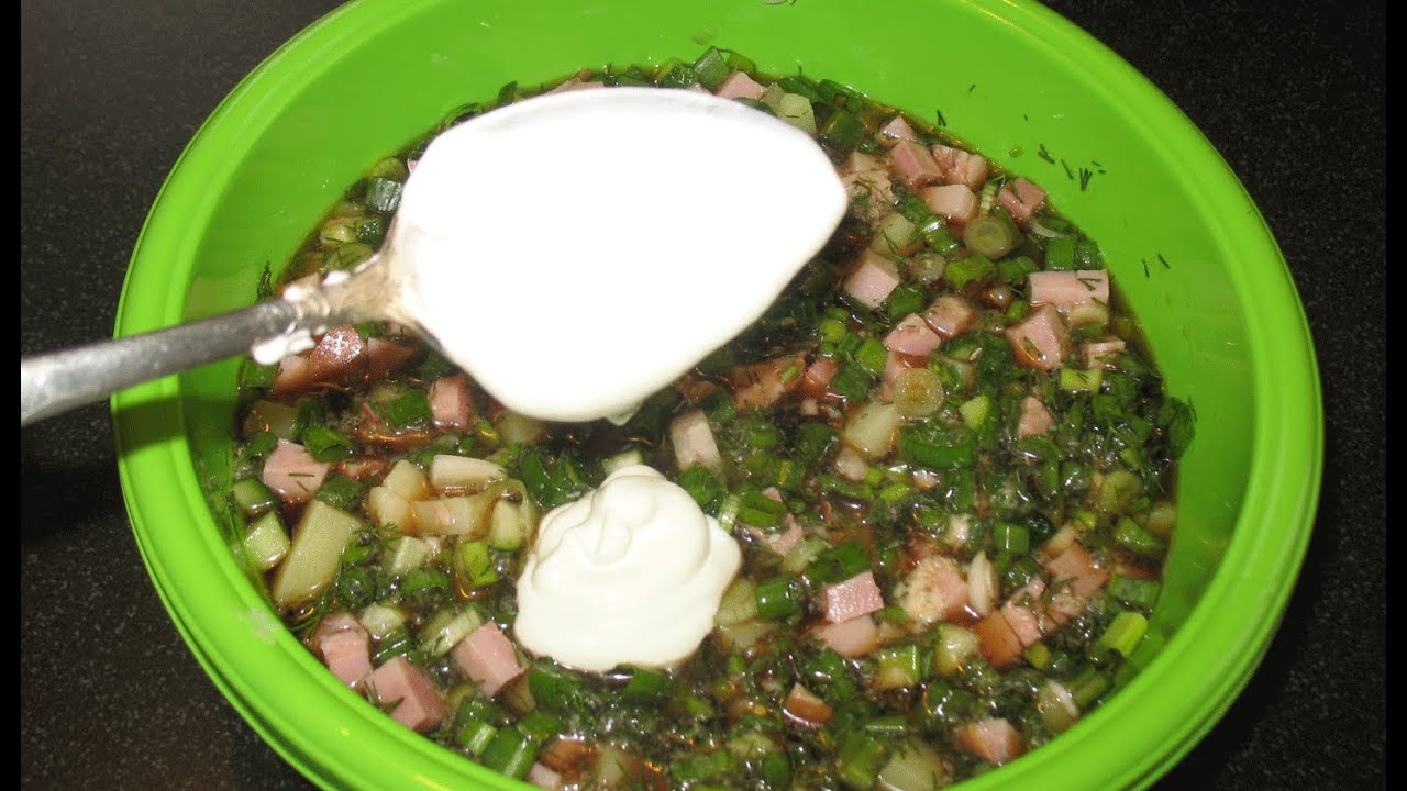 Summer cold vegetable soup recipe. Cucumber soup with yogurt. - YouTube