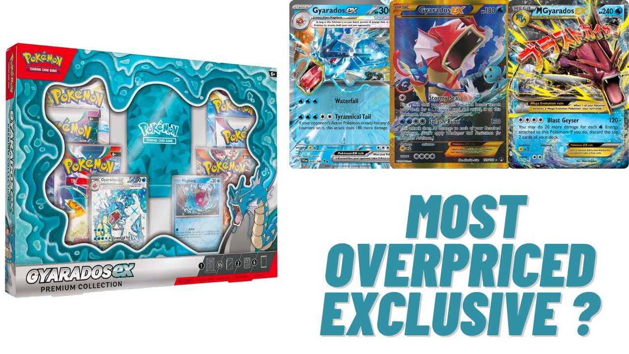 Gyarados EX Gamestop Exclusive Premium Collection Box Opening - YouTube