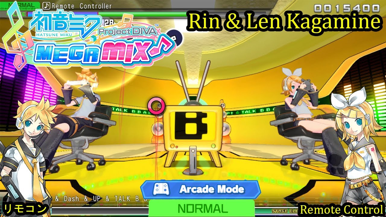 Project Diva Mega Mix- Rin & Len Kagamine- リモコン- Remote Control (Arcade ...