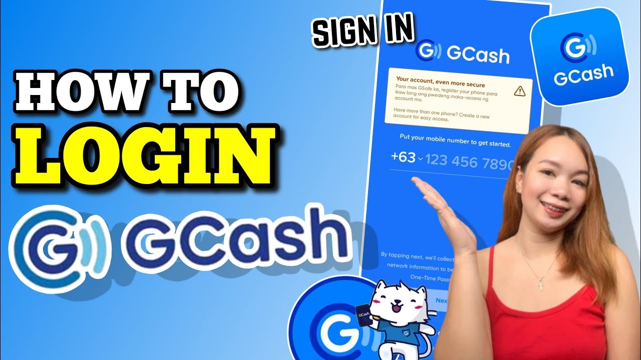 HOW TO LOGIN ON GCASH APP | Riencyll Cabile - YouTube
