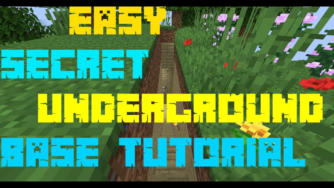 How to make an easy secret base in Minecraft #minecraft - YouTube