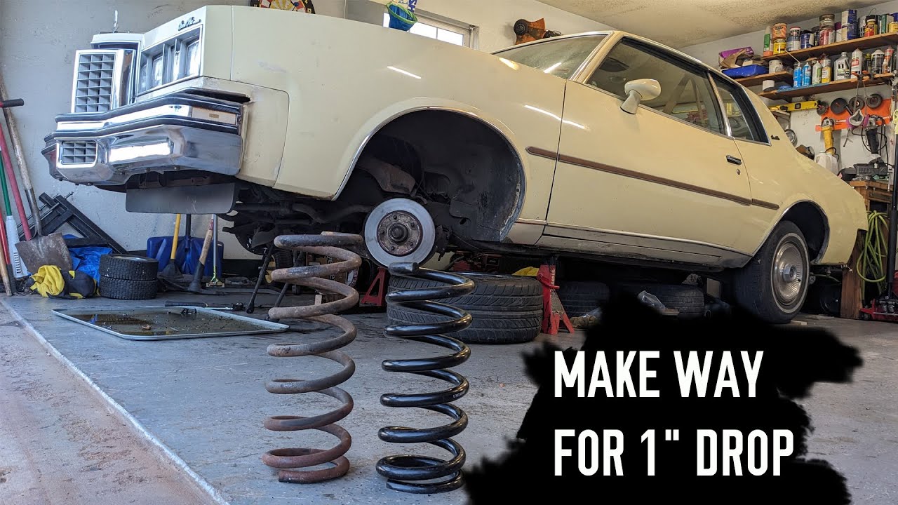 One Way to Remove Stock Springs on a G-body - YouTube