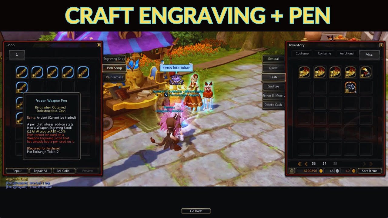 Dragon Nest Revolution | Cara Craft Engraving + Pen #Guide32 - YouTube