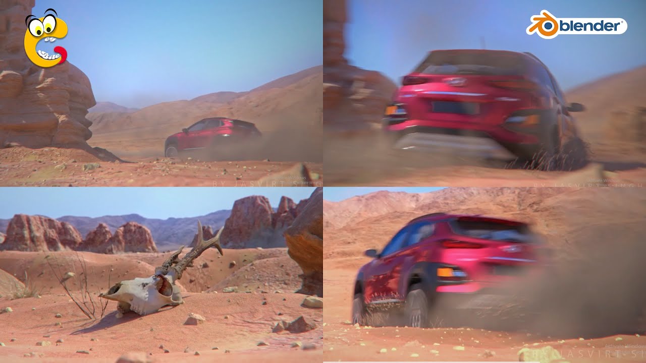 Desert Car Ad Breakdown || Blender || CG Bite - YouTube