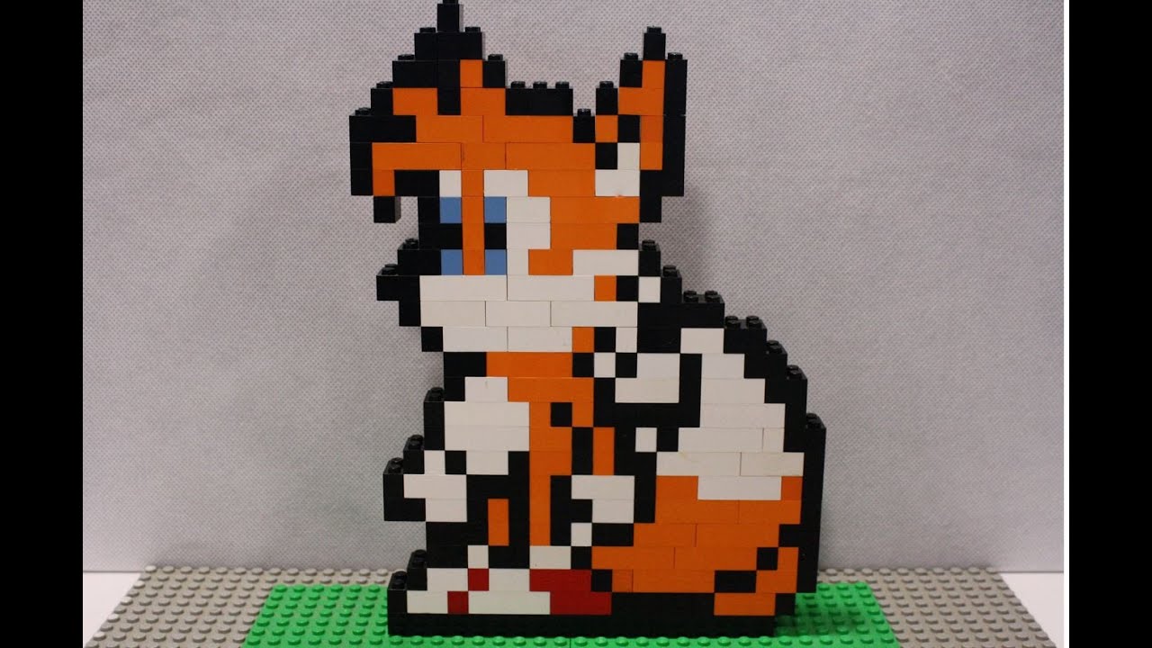 Tails the Fox - Sonic the Hedgehog - 8 Bit - built in Lego - YouTube