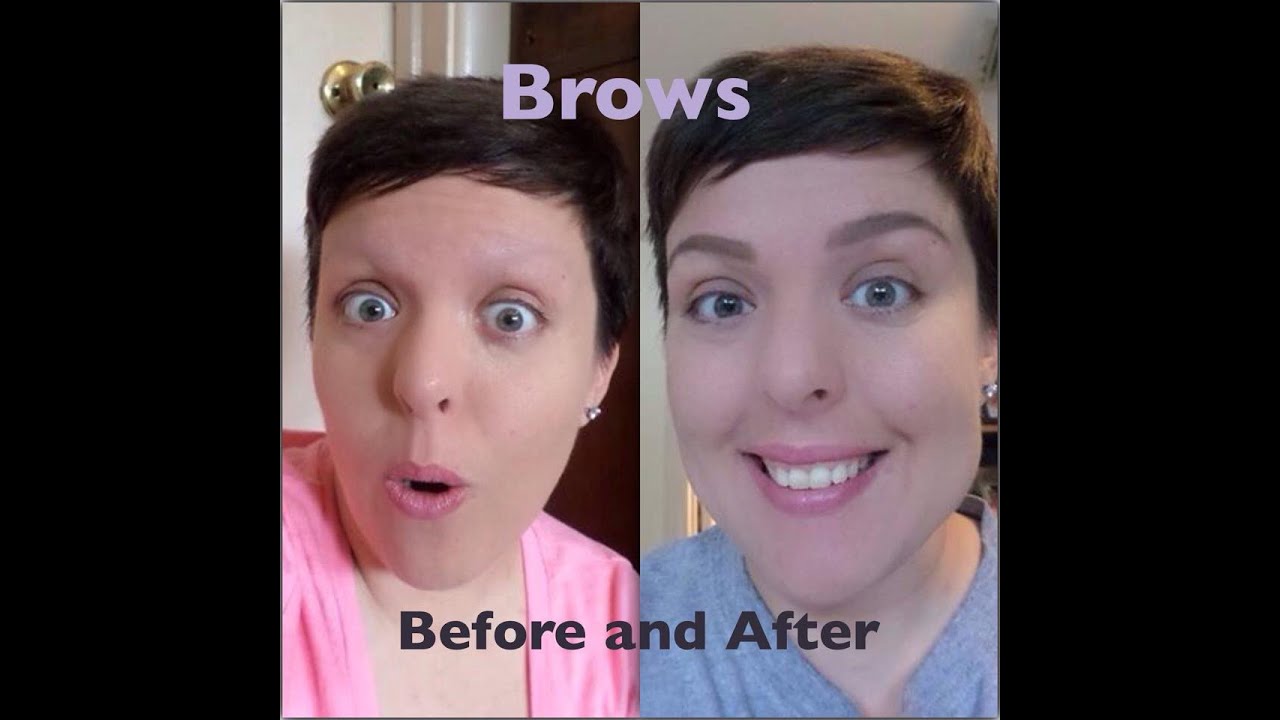 With/Without hair Brow Tutorial - YouTube
