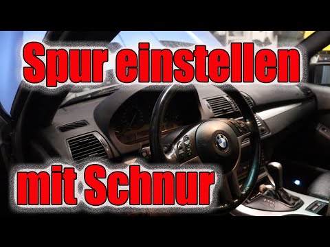 Spur selber einstellen mit Schnur - YouTube