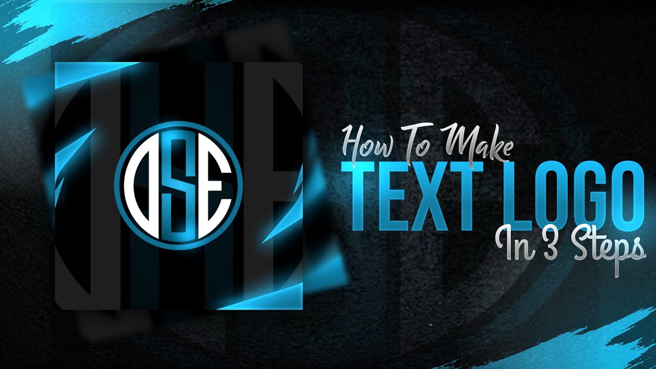 How To Make Lighting Text Logo In 3 Steps | - YouTube